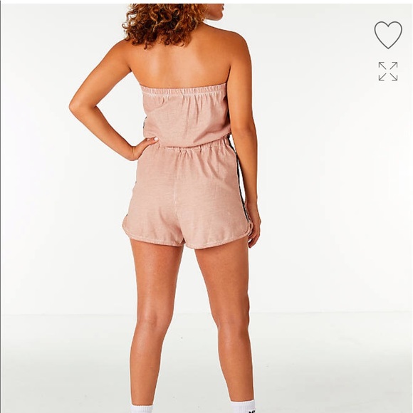 adidas | Dresses | Adidas Originals Blush Pink Jumpsuit Romper Shorts ...